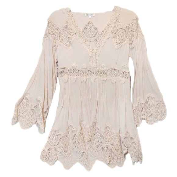 Lisa Robertson | Tops | Lisa Robertson Gorgeous Embroidered Pastelpink ...